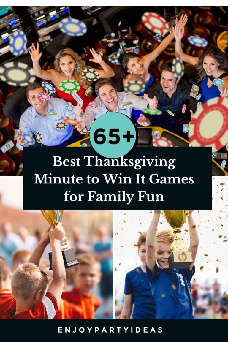 65+ Best Thanksgiving Minute to Win It Games for Family Fun