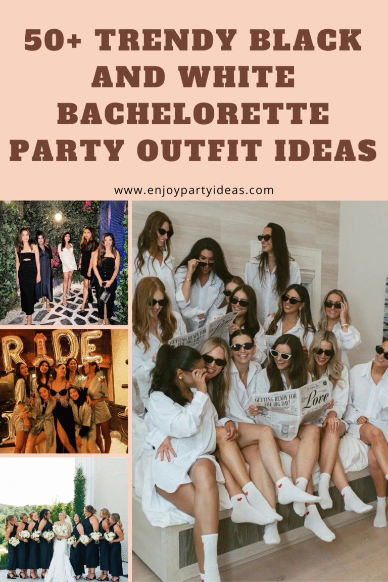 50+ Trendy Black and White Bachelorette Party Outfit Ideas in 2025