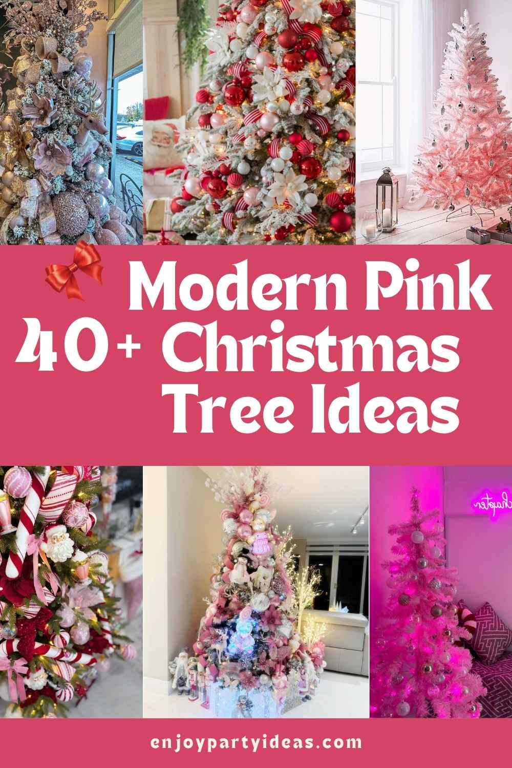 40+ Modern Pink Christmas Tree Ideas for a Beautiful Holiday