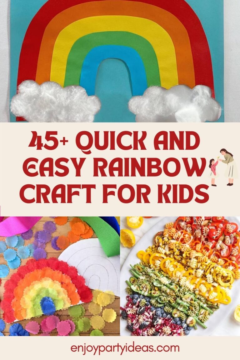 45+ Quick and Easy Rainbow Craft for Kids for Home